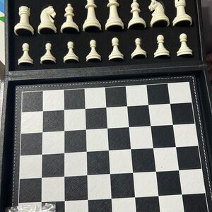 Games | Black Chess Set With Board | Poshmark